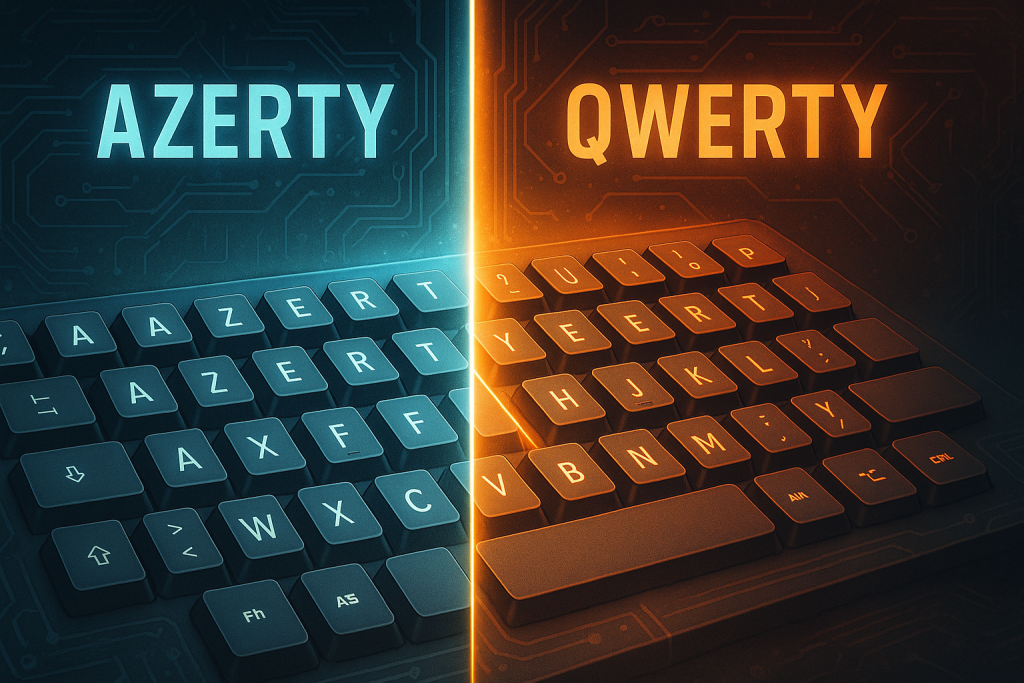 AZERTY vs QWERTY — French keyboard differences explained